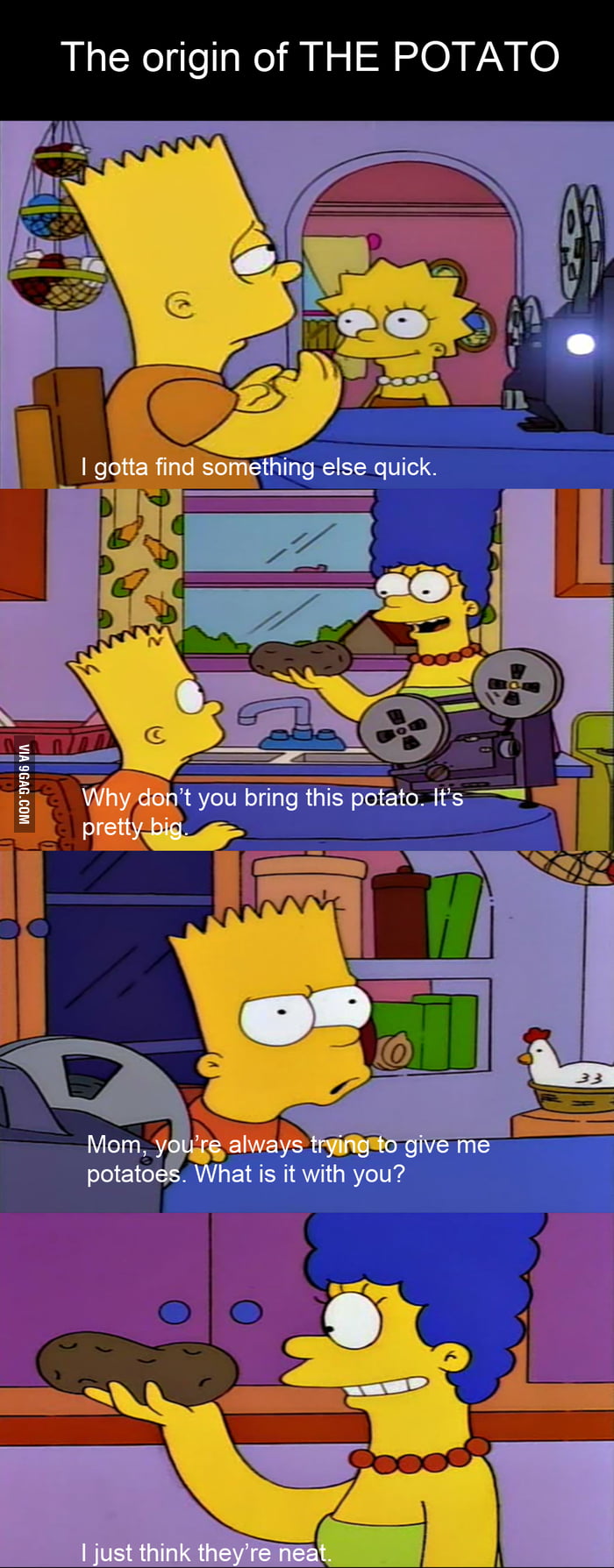 The common thing between The Simpsons and 9gag = THE POTATO - 9GAG