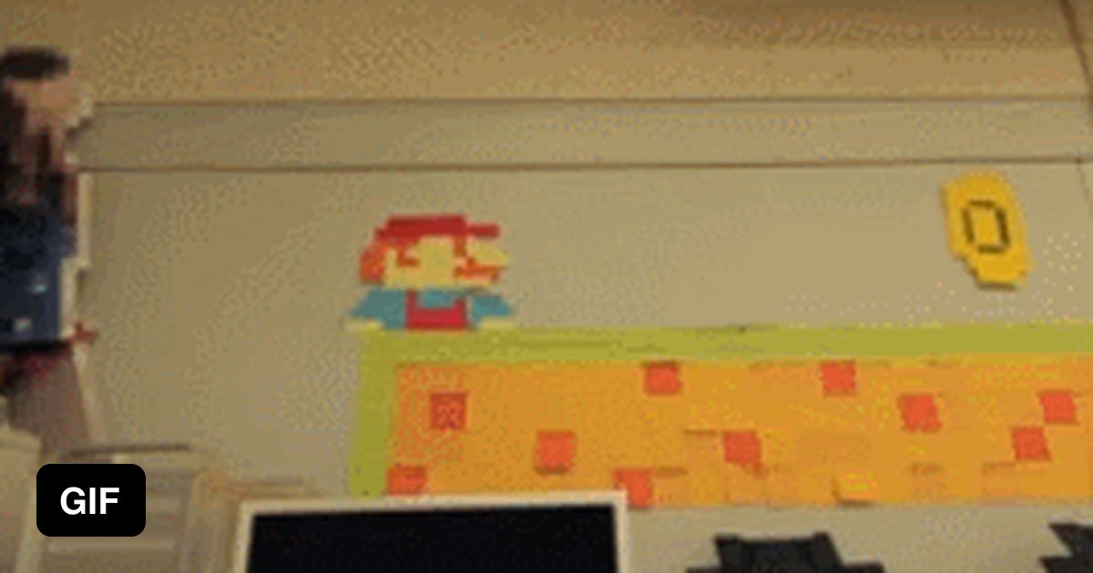 Super Post-it note Mario - 9GAG