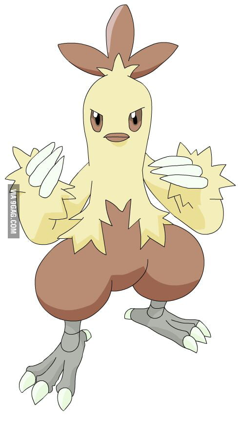 Am I the only one who sees a penis shape in combusken?? - 9GAG