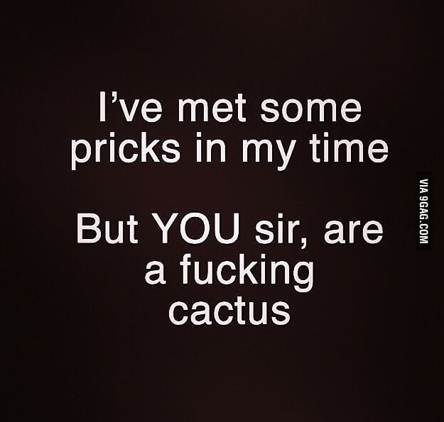 You sir are the f**king cactus - 9GAG
