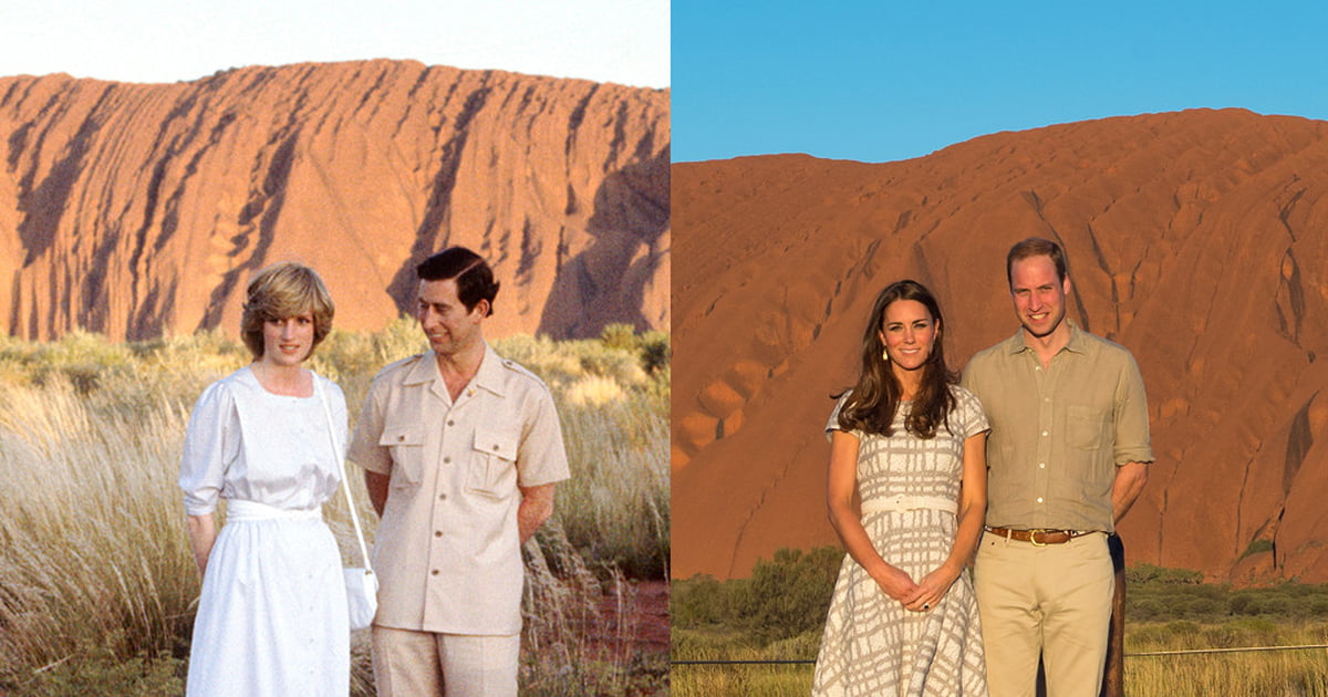 Princess Diana&Prince Charles at Australia's Ayers Rock. Prince William ...