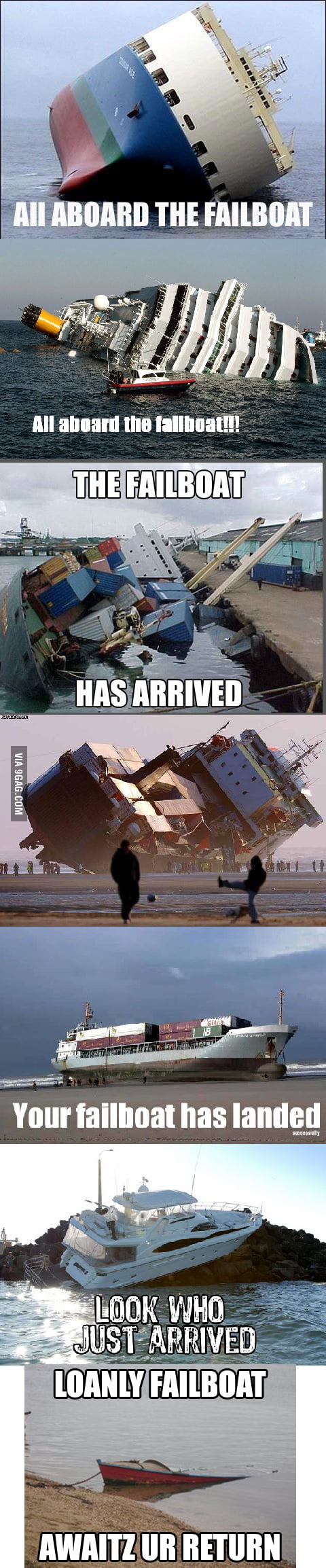 All hail the failboat! - Revival of an all time favorite. - 9GAG