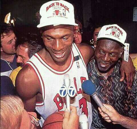 Jordan and his father - 9GAG