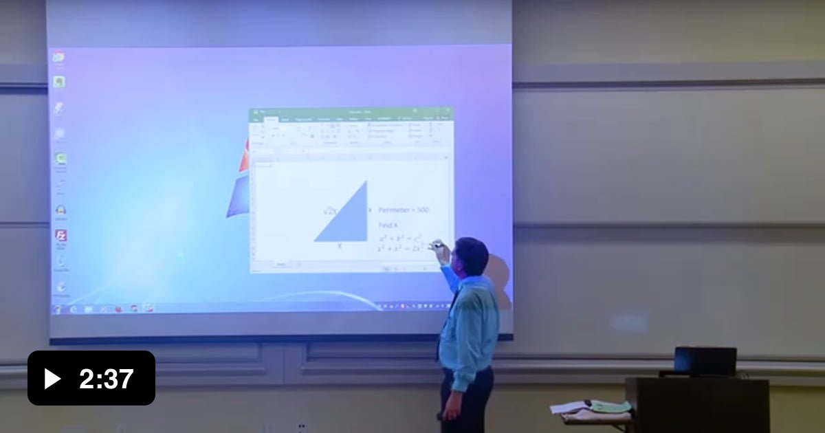Math professor doing an April fools joke to his students - 9GAG