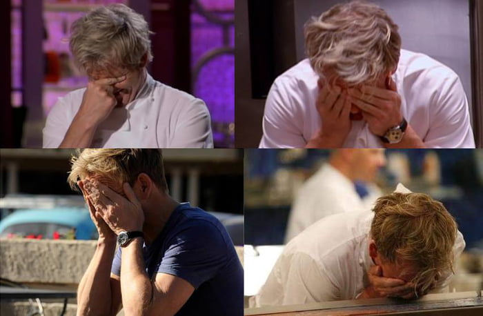 Because everyone needs a Gordon Ramsay facepalm collage at least once ...