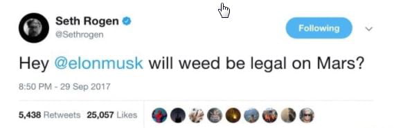 Mars spacex legal weed - 9GAG