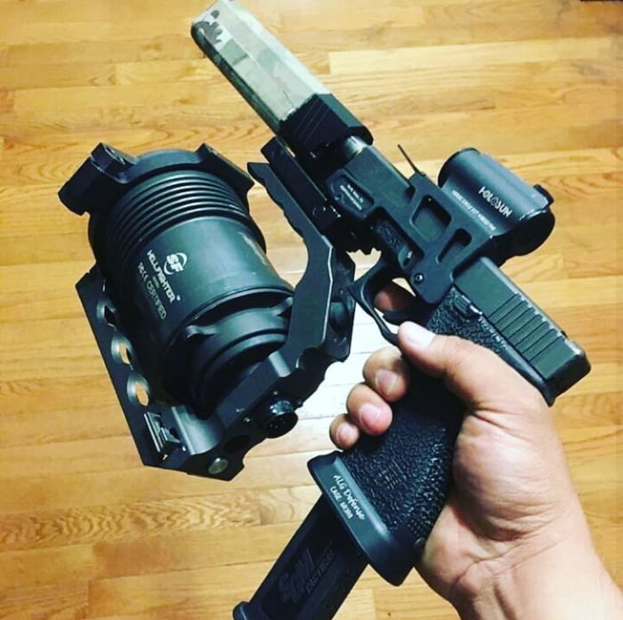 When the gun is shit, so you gotta make improvement so that you can ...