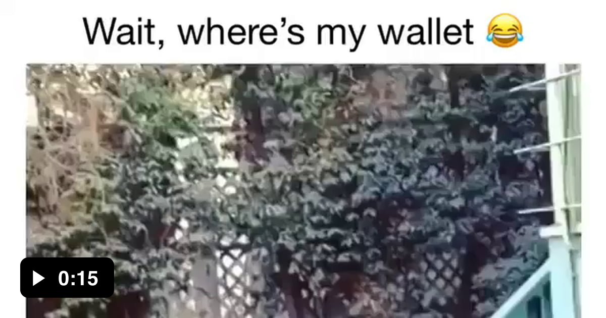 Wait, where’s my wallet? - 9GAG