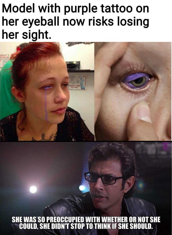 She said this could have been avoided. However, she wasn't referring to the act of injecting ink ...