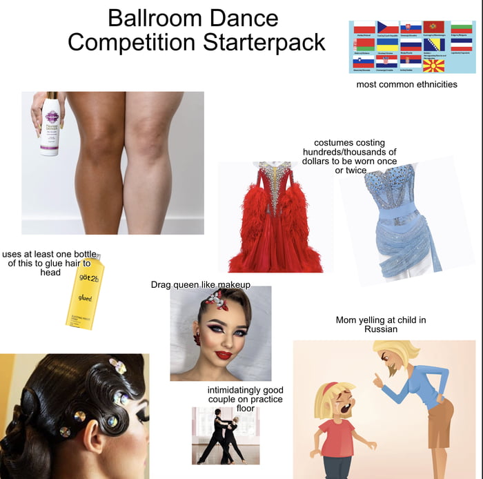 Ballroom dance competition starterpack meme - 9GAG