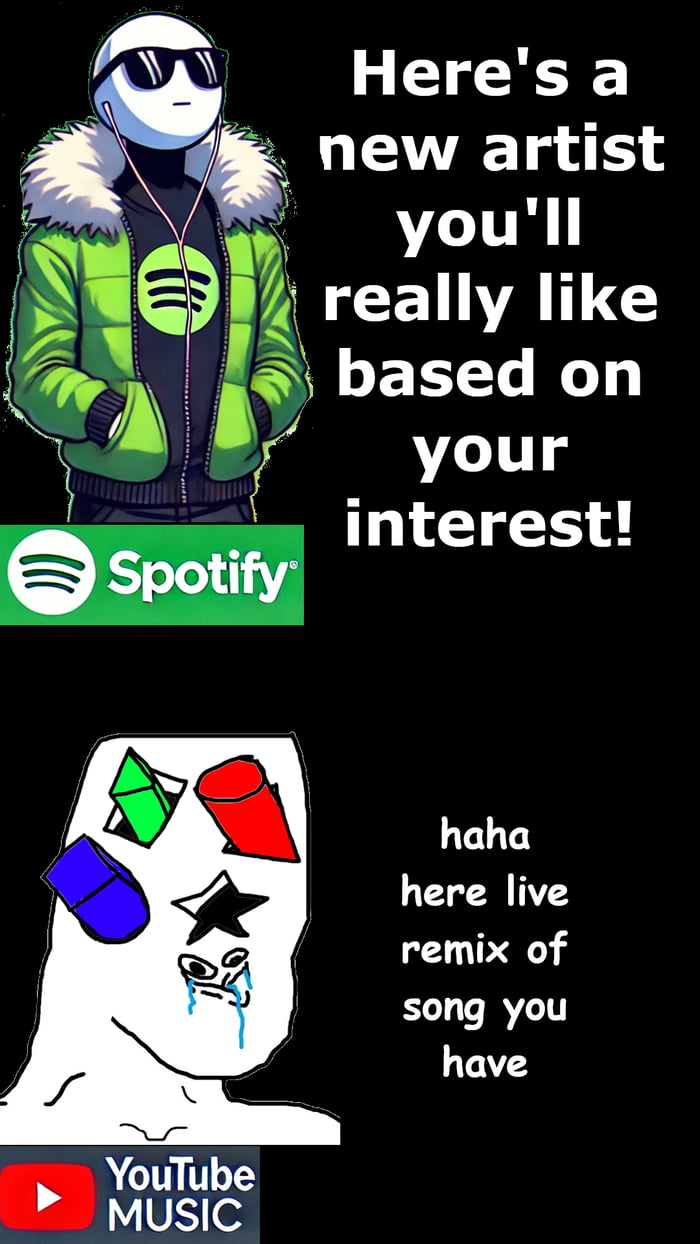 Went running back to Spotify - 9GAG