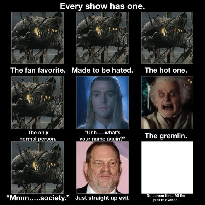 Who has no screen time, all the plot relevance? - 9GAG