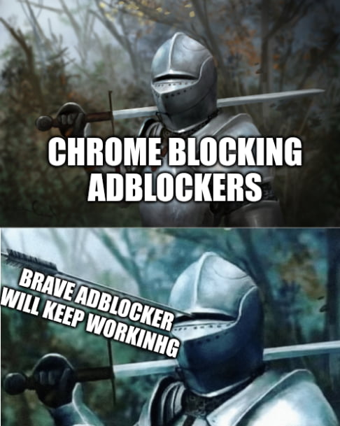 Brave's adblocker does not need manifest v3 - 9GAG