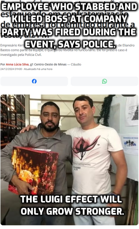 The CEO fired the guy DURING the party. He was the oldest employee. Lets keep the wealth ...