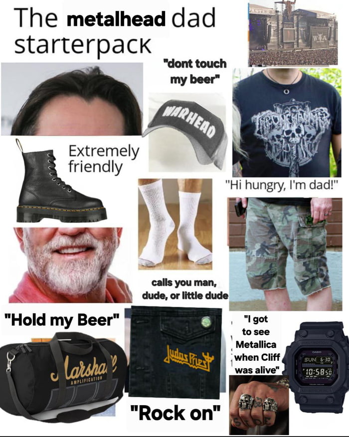 The Metalhead Dad Starterpack - 9GAG