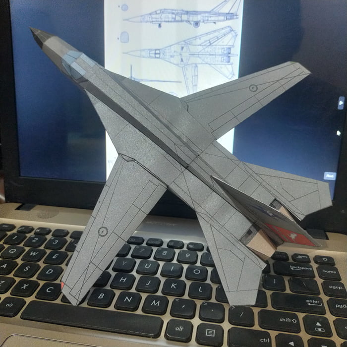 Just made another papercraft, the F-111 Aardvark, I made it like the ...