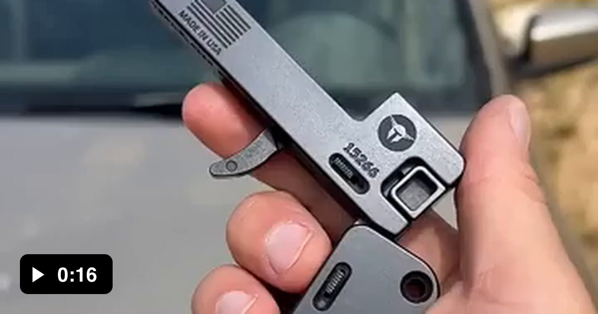 A Gun that can be folded to the size of a credit card - 9GAG