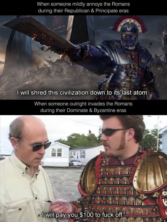 I keep adding memes about the Roman Empire until I get bored or die ...