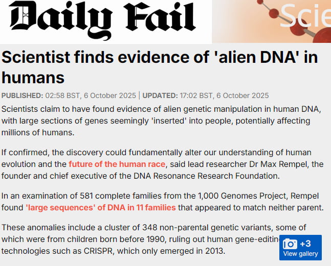 Who Had Alien DNA Edited into Humans for October? - 9GAG
