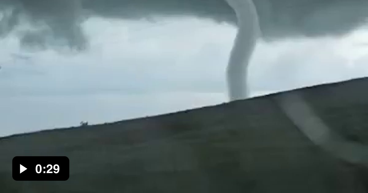 Tornado in South Dakota with unusual serpentine movement pattern. - 9GAG