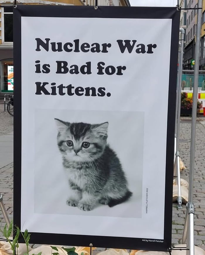 Can't argue with that logic, the most compelling reason for peace. - 9GAG