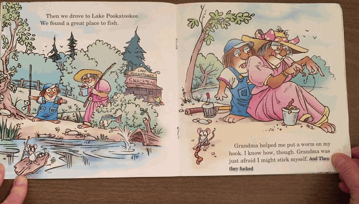 Little Critter - Just Fishing with Grandma - 9GAG