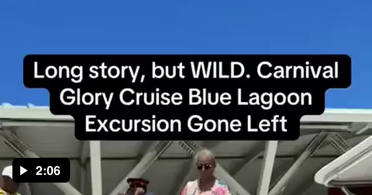 Carnival Cruise passenger boards Excursion Ferry without paying, refuses to leave, makes Staff ...