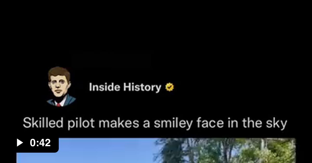 Skilled pilot makes a smiley face in the sky. - 9GAG