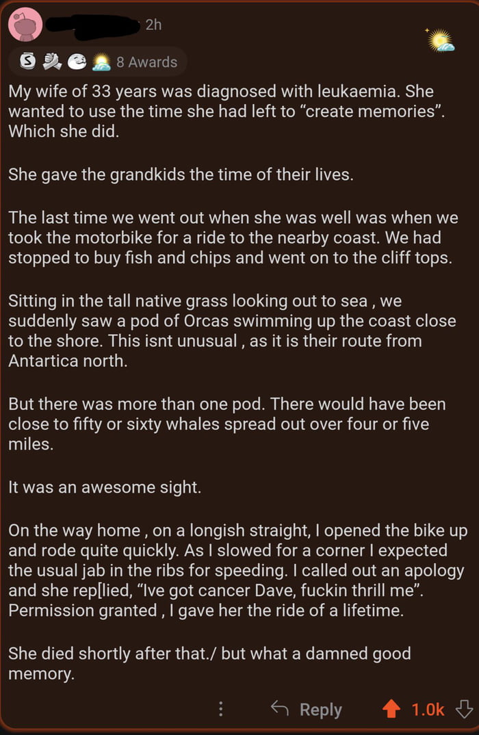Gave his wife one last joy - 9GAG