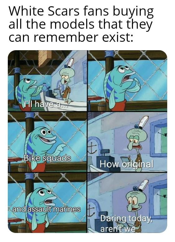 Every White Scars player ever. - 9GAG