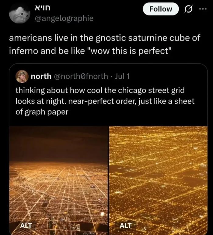 The cube-inferno infested suburban hellscape is looking rather neat tonight. - 9GAG