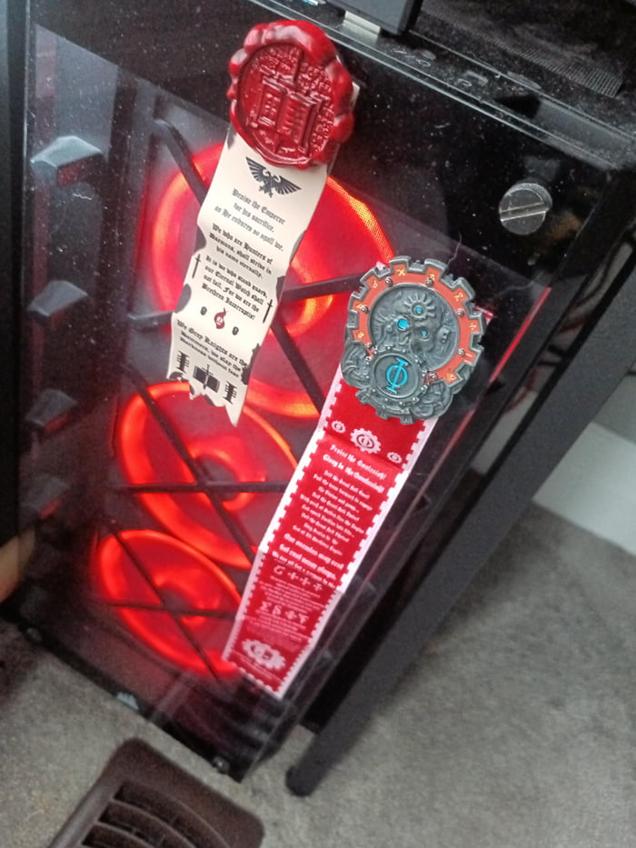 When no credits to upgrade so you try to appease the machine spirit ...