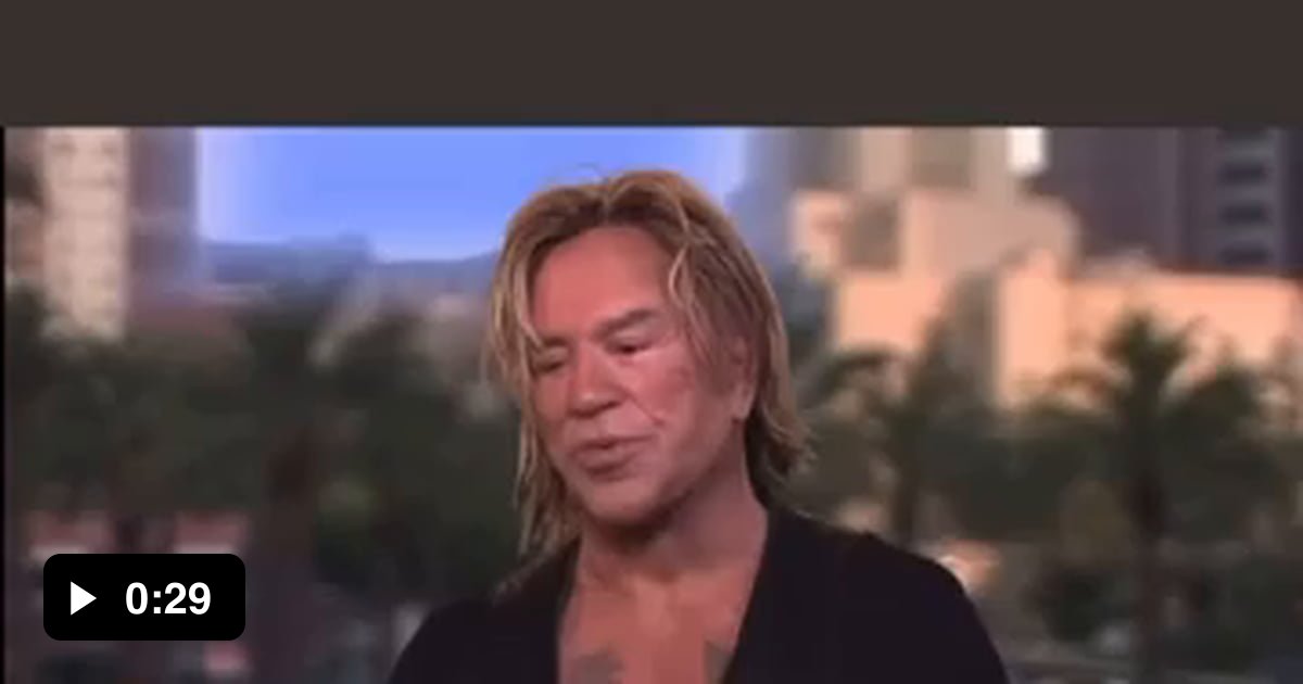 Mickey Rourke claims the FBI paid him a visit for speaking the truth ...