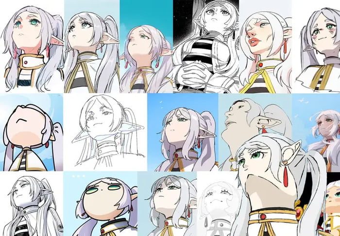 After the Frieren drawing incident, a lot of artists now draw Frieren ...