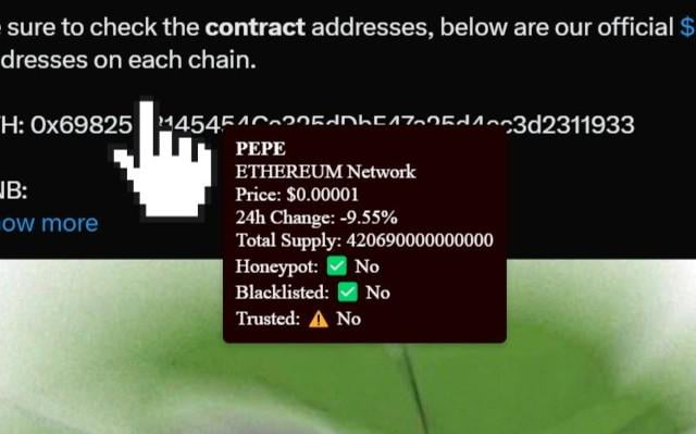 Instant Meme Coin Price info and Scam Detection: Crypto Hover Chrome ...