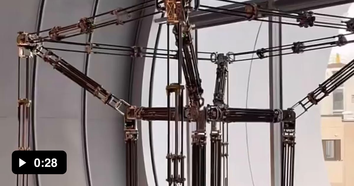 This rotating tesseract an artist built - 9GAG