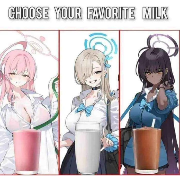 Choose your favourite milk! - 9GAG