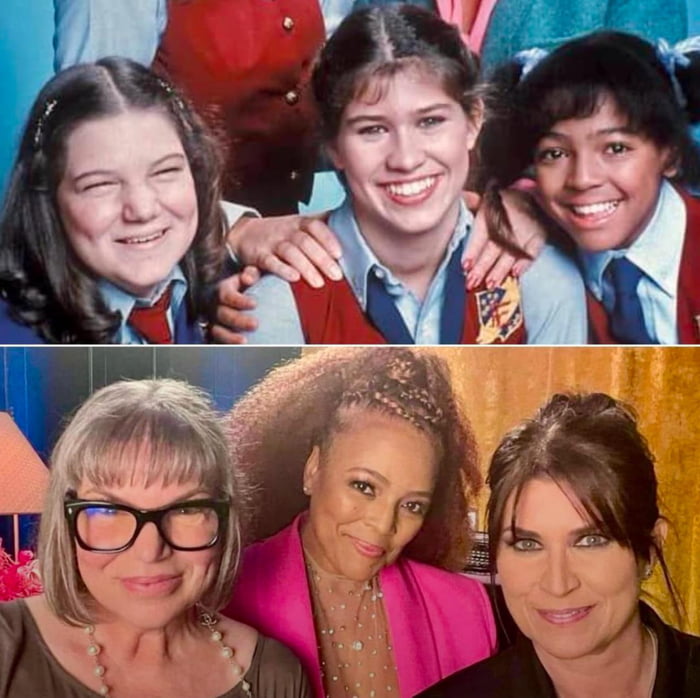 Facts Of Life stars Kim Fields, Nancy McKeon & Mindy Cohn in 1985 and ...