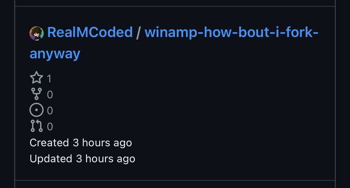 They released Winamp on GitHub, but banned forking and distribution. Few hours later there are ...