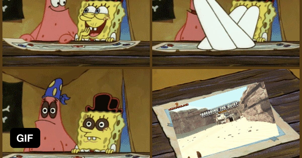 What do you think Mr. Krabs is hiding from us Patrick? Hehe - 9GAG