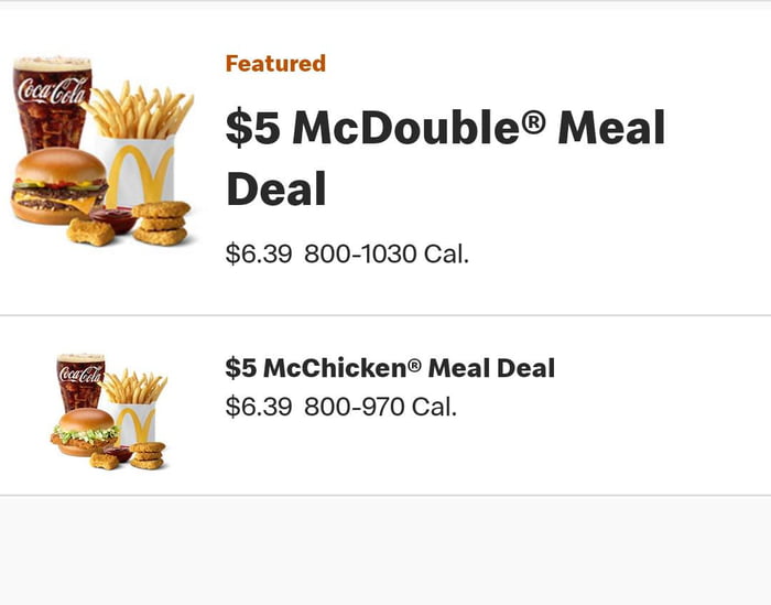 So much for a $5 meal deal - 9GAG