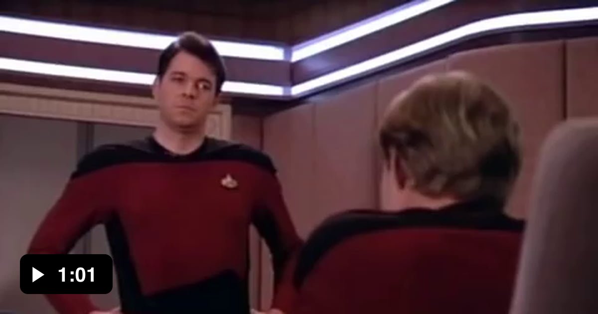 Riker sitting down - 9GAG