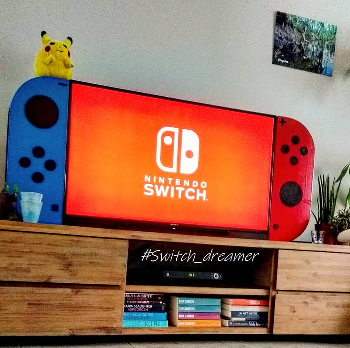 Handmade 55 inch Nintendo switch! - 9GAG