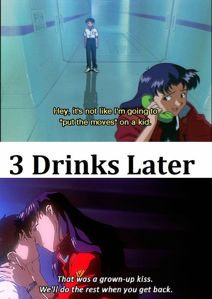 Shinji still waiting for Misato to come back home - 9GAG