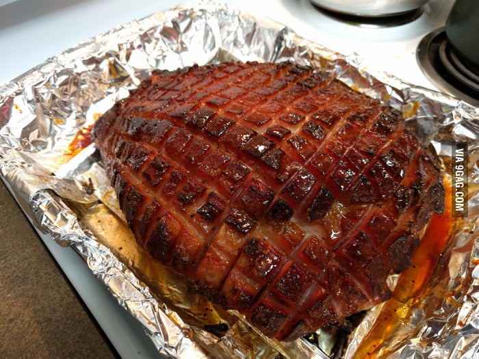 Made glazed ham the Chef John way. - 9GAG