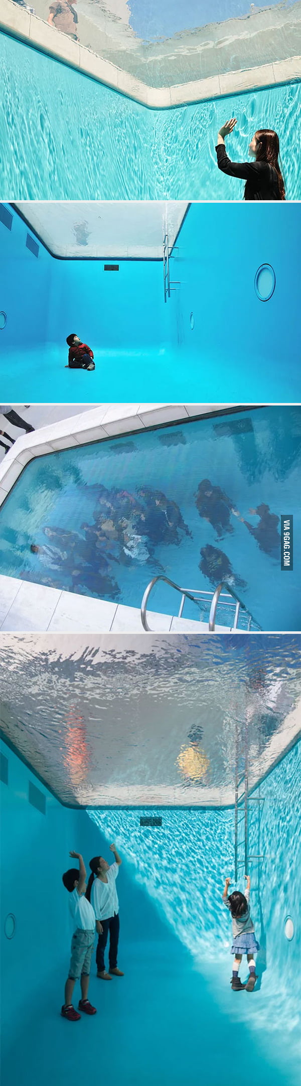 An Illusory Swimming Pool - 9GAG