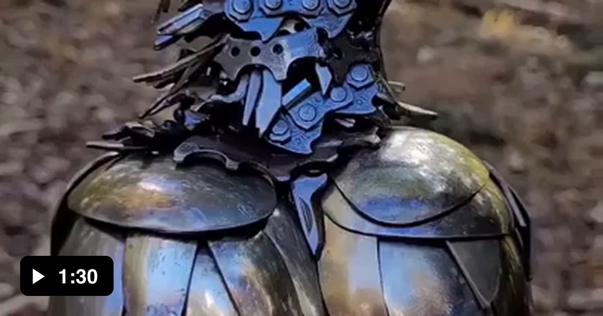 Scrap Metal Art created by Leah Jeffery - 9GAG