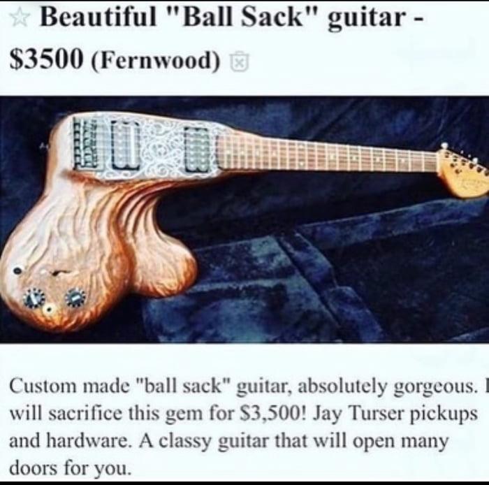 This "classy" ballsack guitar - 9GAG