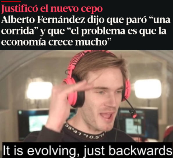 La izquierda es involución - 9GAG