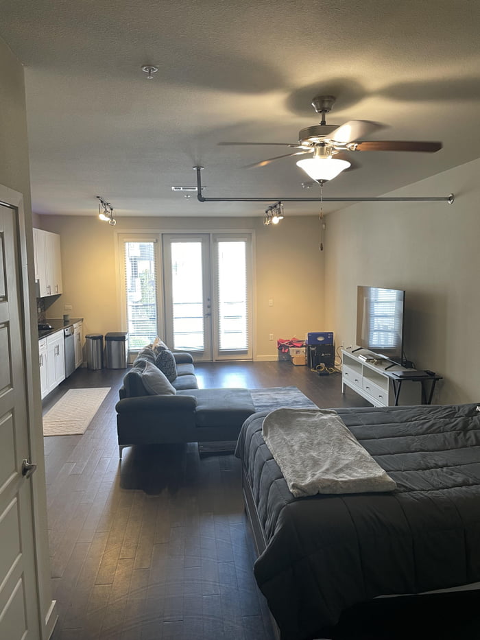 First time living alone. Need advice, what to add? 540sq. Feet studio ...